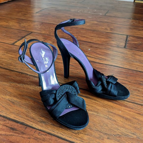 Lerre | Shoes | Lerre Di Napoli Satin And Crystal Platform Heels | Poshmark